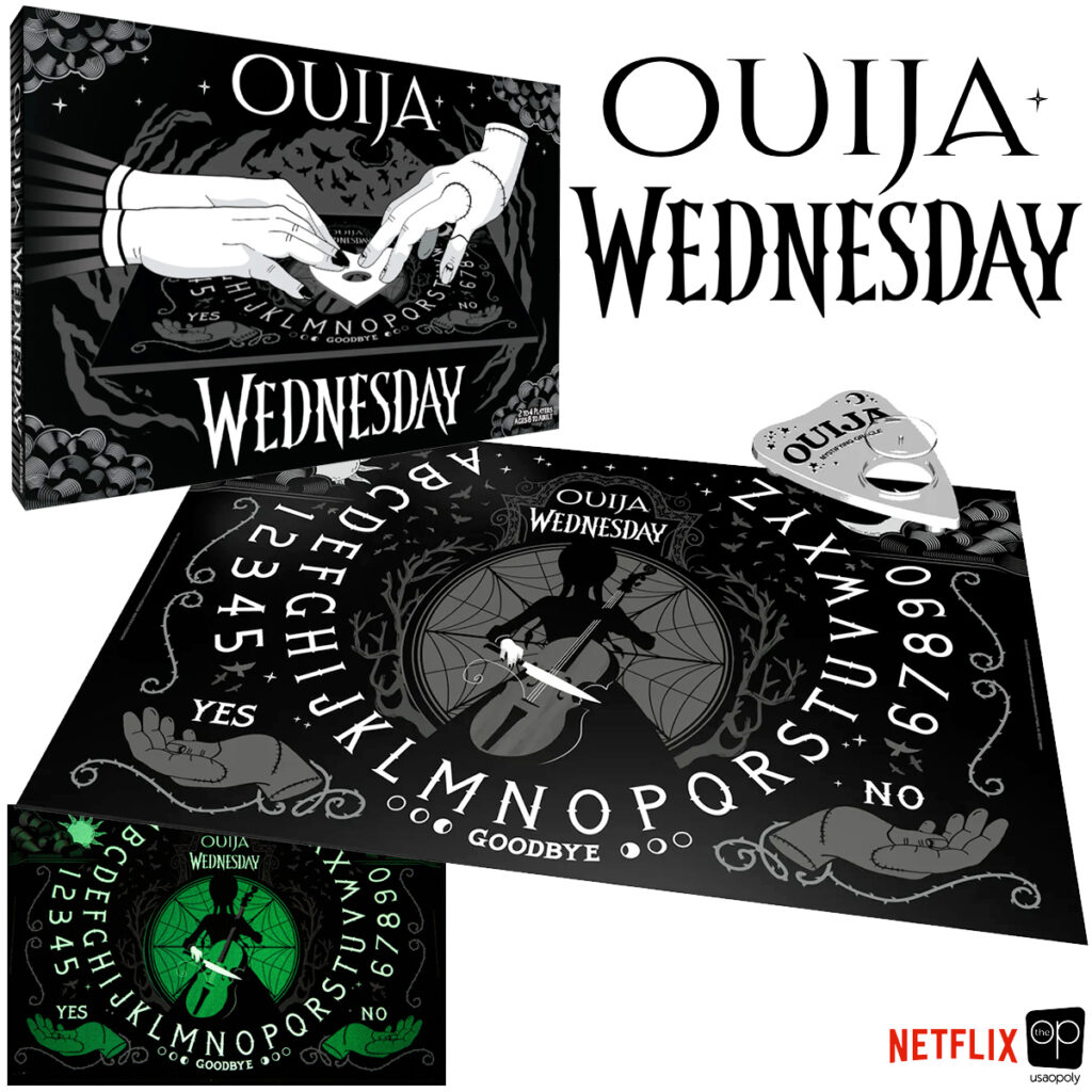 Wednesday Addams Ouija Board with Phosphor Paint (Netflix) « Toy Blog