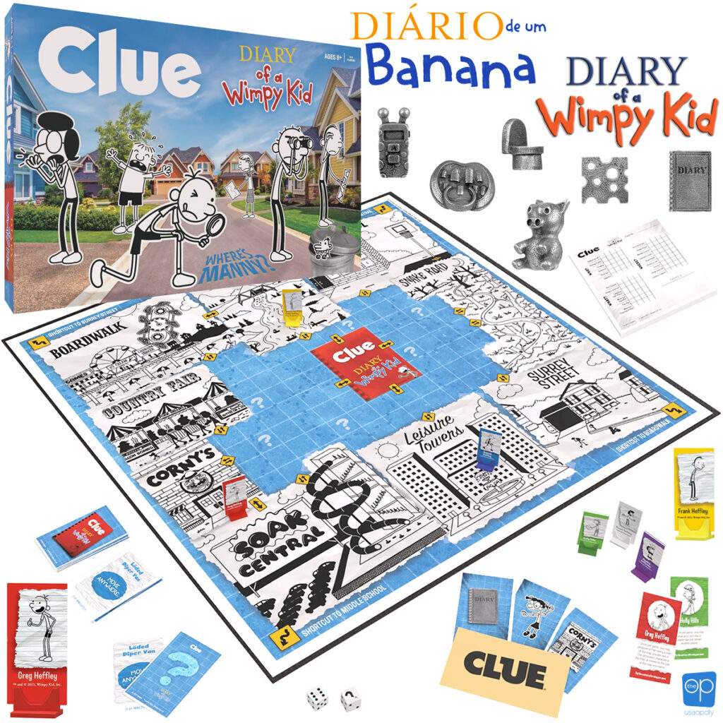 Diary of a Wimpy Kid Clue (Detective) Game from the Book Series by Jeff ...