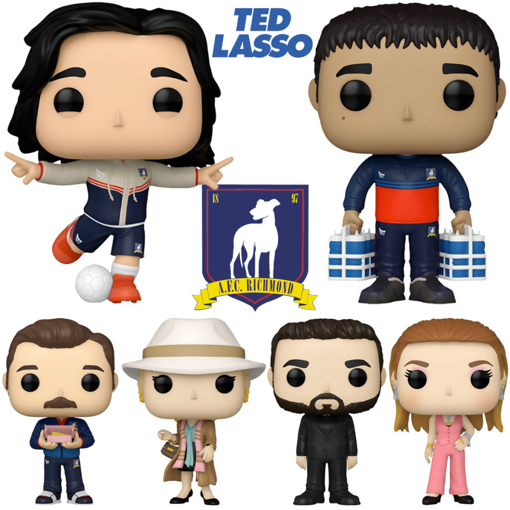 Pop dolls! Ted Lasso with Dani Rojas, Nate Shelley, Ted, Rebecca, Roy ...