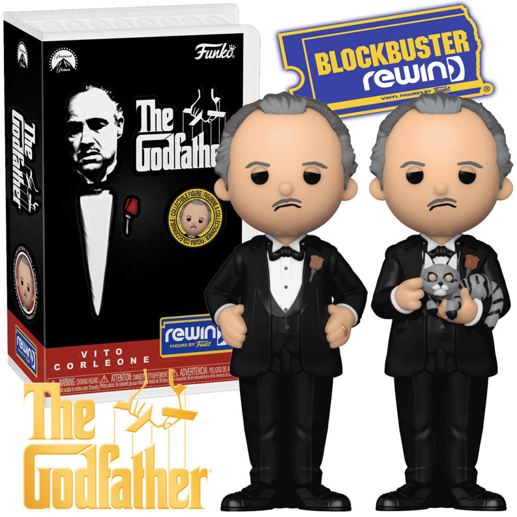 Don Vito Corleone Funko Blockbuster Rewind doll in VHS Clamshell Box ...