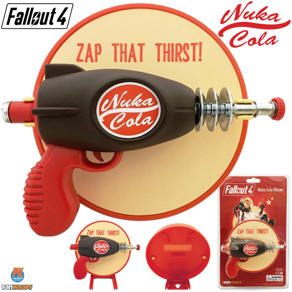 Fallout Nuka Cola Blaster with Retro Futuristic Design and Wall Mount ...