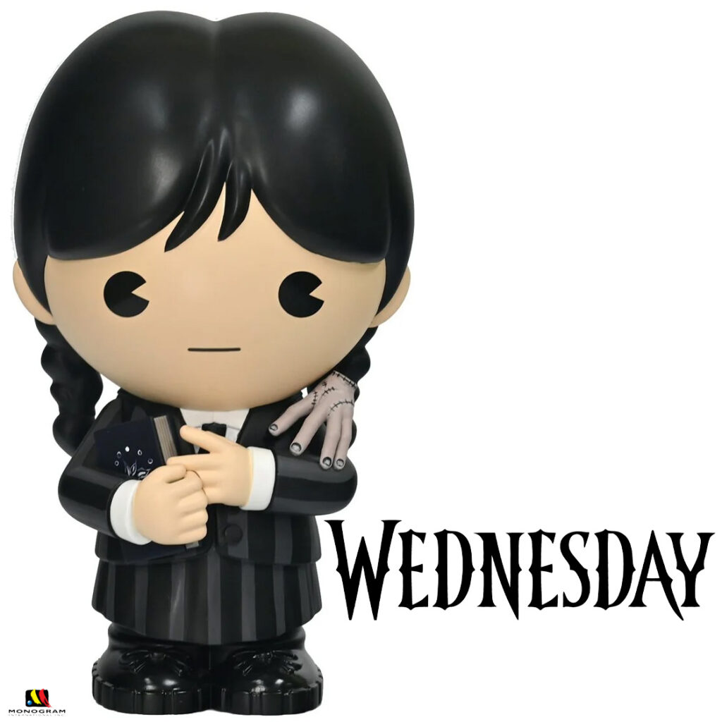Wandinha Addams and Mãozinha PVC Figural Bank in Chibi Style (Wednesday ...
