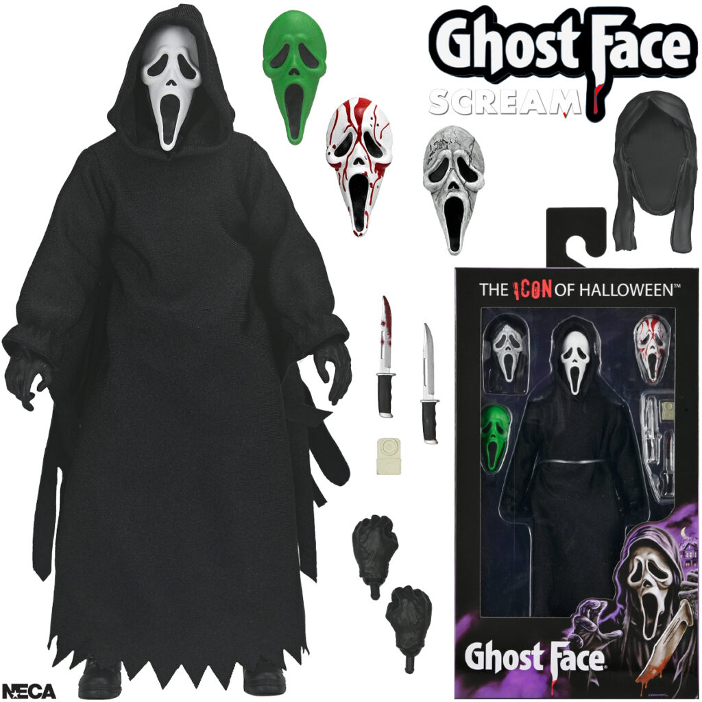 Ghost Face “Halloween Icon” with Fun World Masks – Neca Clothed Action ...