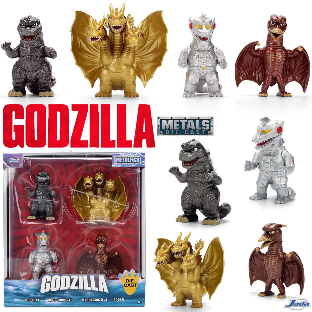 Godzilla Mini-Figures Diecast MetalFigs with King of the Monsters ...