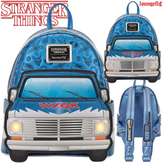 Stranger Things WSQK Radio Mini-Backpack with Headlights that Light Up ...